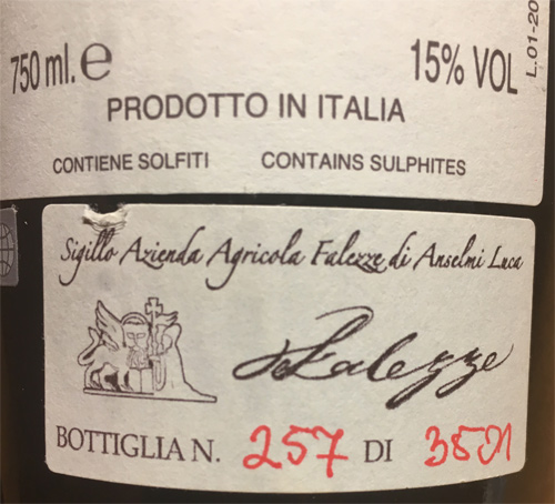 Falezze Amarone della Valpolicella von Luca Anselmi | Winzer und ...
